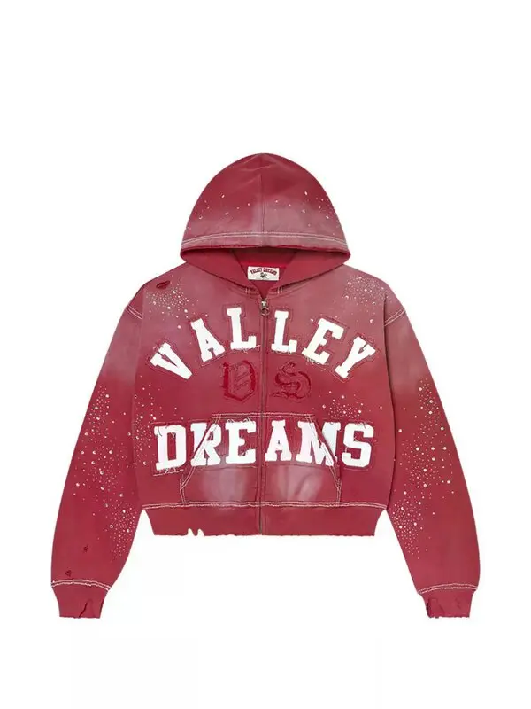 VALE FOREVER Classico Zip-up Hoodie - Red