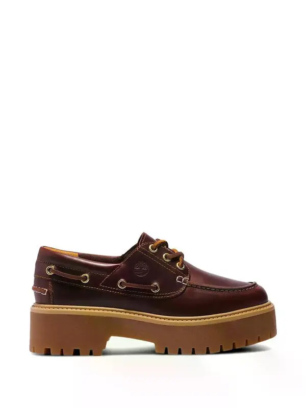 Timberland Lace-up Platform Loafers - Brown