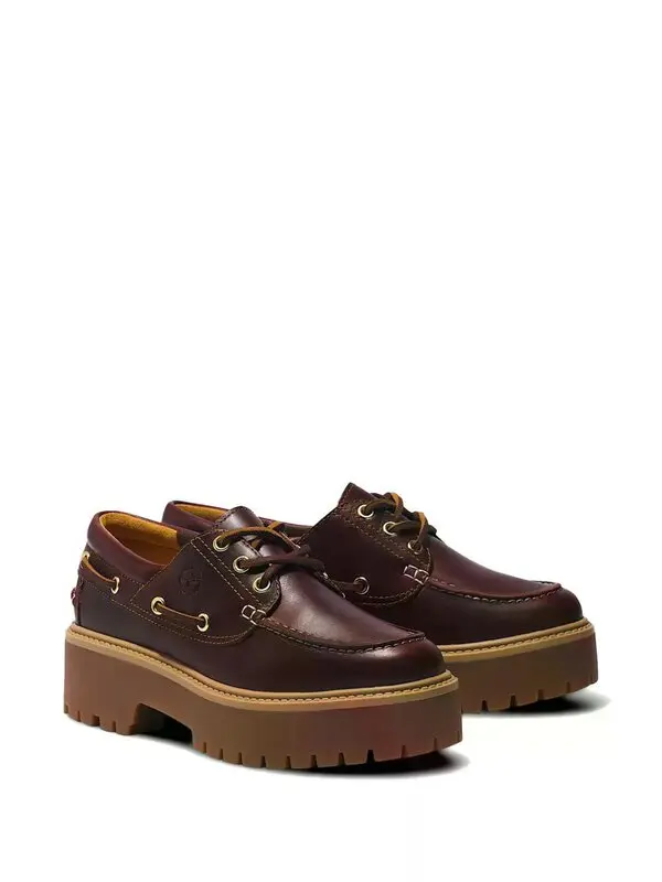 Timberland Lace-up Platform Loafers - Brown