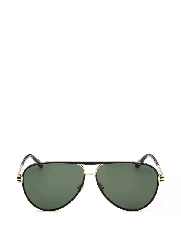 TOM FORD Pilot Metal Sunglasses - Gold