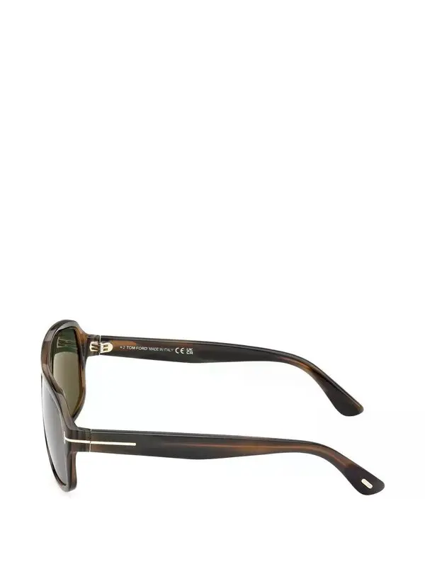 TOM FORD Square Frame Sunglasses - Brown