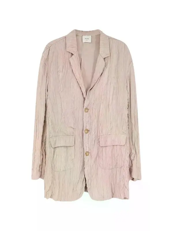 ALYSI Flap-pockets Wrinkled Blazer - Neutrals