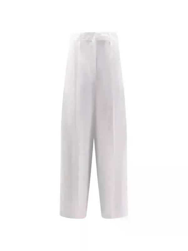 ALYSI Wide-leg Trousers - White