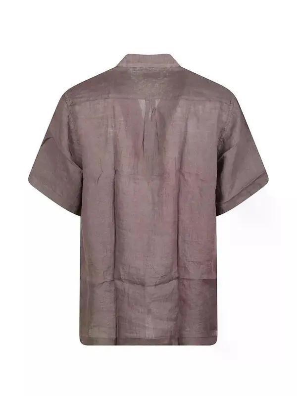 Altea Short-sleeved Camp-collar Shirt - Grey