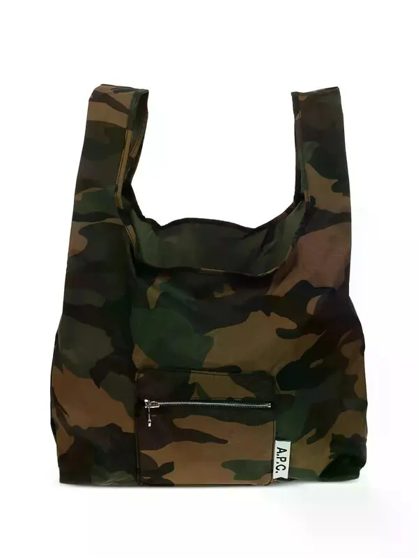 A.p.c. Camouflage-patterned Tote Bag - Brown