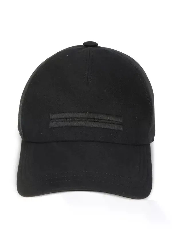 Zegna Embroidered Baseball Cap - Black