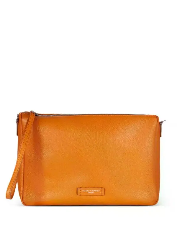 GIANNI CHIARINI Textured Leather Wristlet