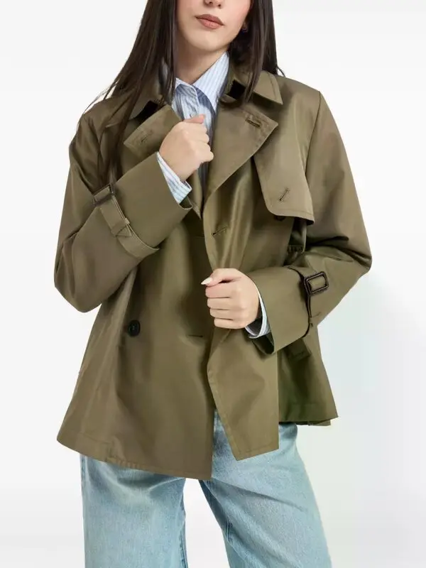 Max Mara Button Double-breasted Coat - Green