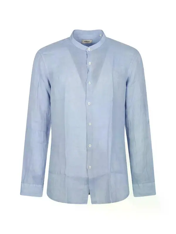 Altea Collarless Shirt - Blue