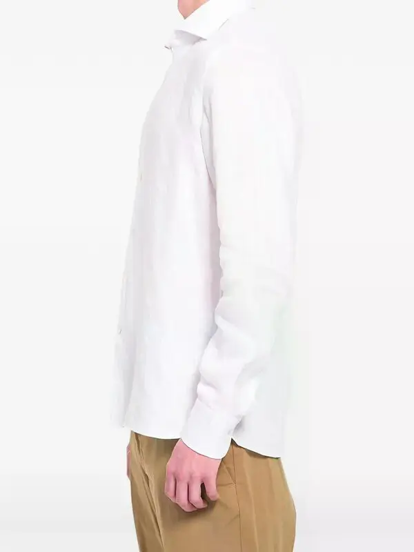 BORRIELLO NAPOLI French Collar Marechiaro Shirt - White