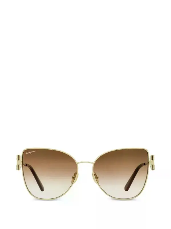 FERRAGAMO Butterfly-frame Sunglasses - Gold