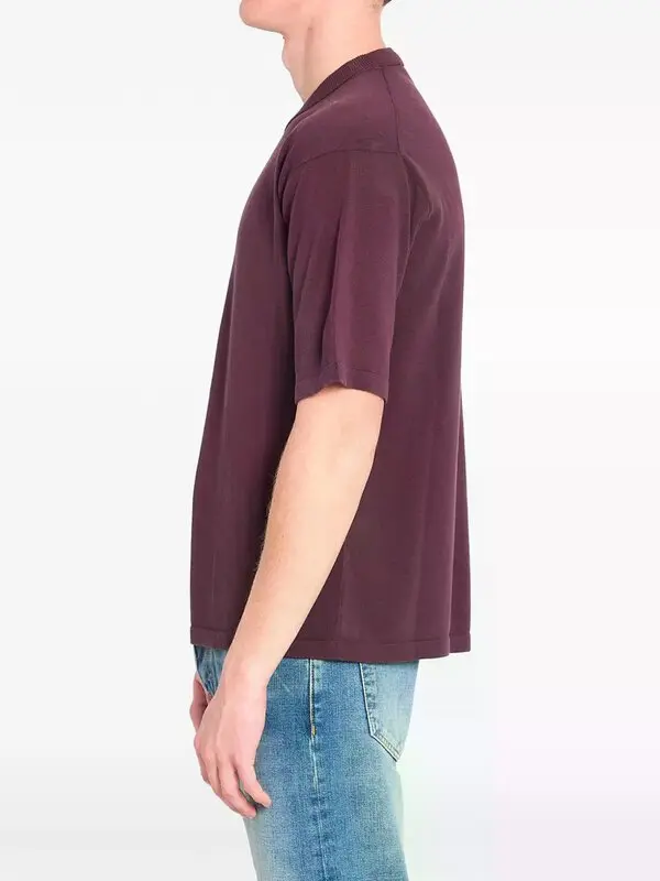 ROBERTO COLLINA Ribbed Crewneck T-shirt