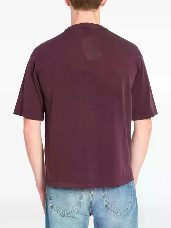 ROBERTO COLLINA Ribbed Crewneck T-shirt