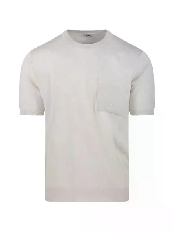 C.P. COMPANY Logo-embroidered Pocket T-shirt