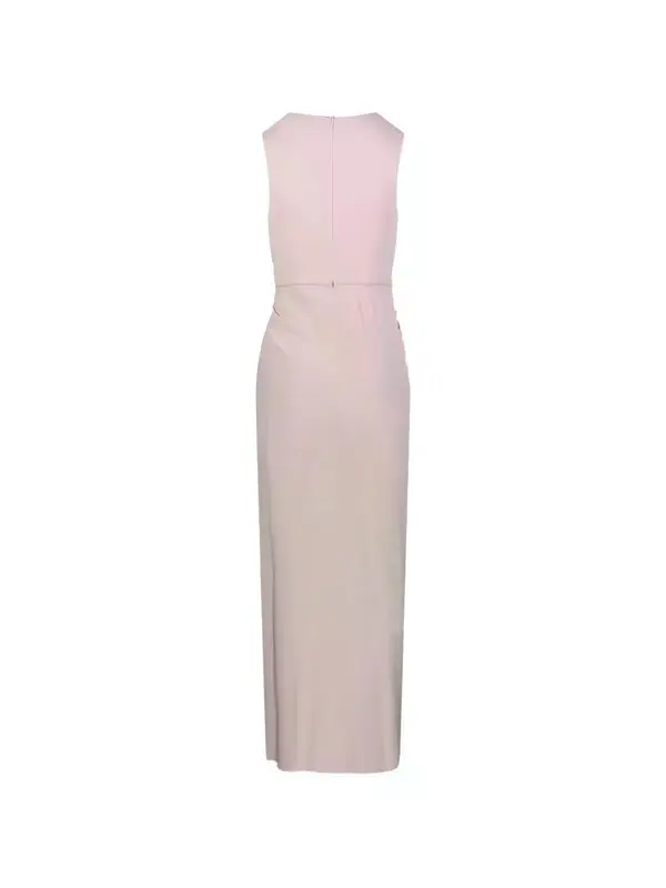 Sportmax Ring-detail Draped Maxi Dress - Pink