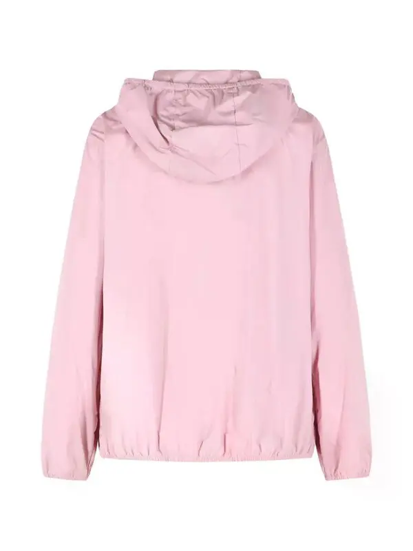 Moncler Hooded Logo-patch Jacket - Pink