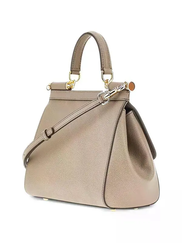 Dolce & Gabbana Small Sicily Grained Leather Tote