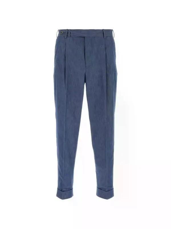 PT TORINO Cuffed Trousers - Blue