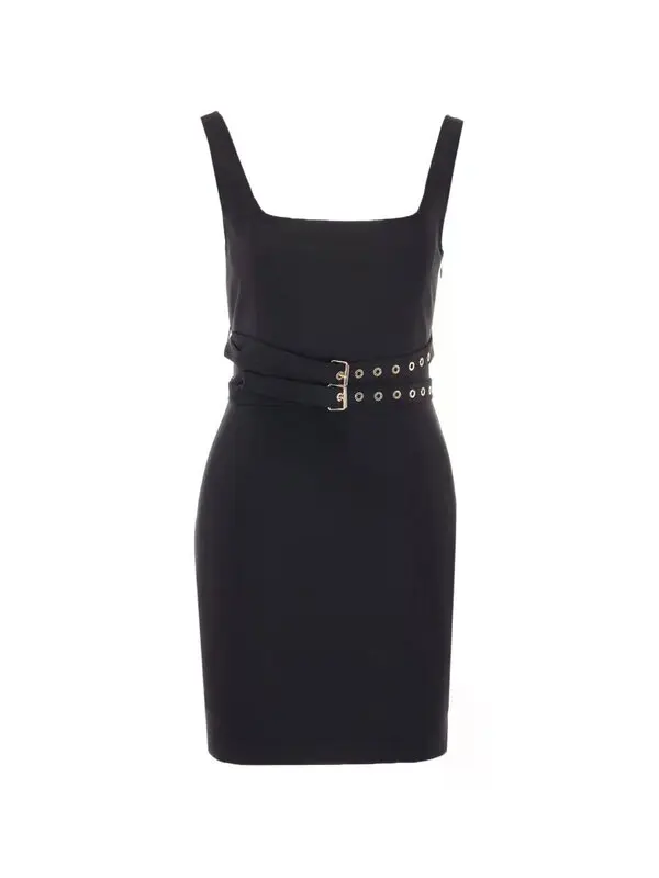 Liu Jo Belt Boat Neck Mini Dress - Black