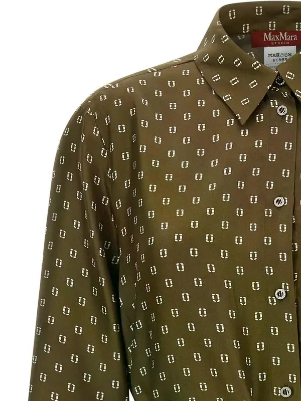 Max Mara Printed Belted Shirt