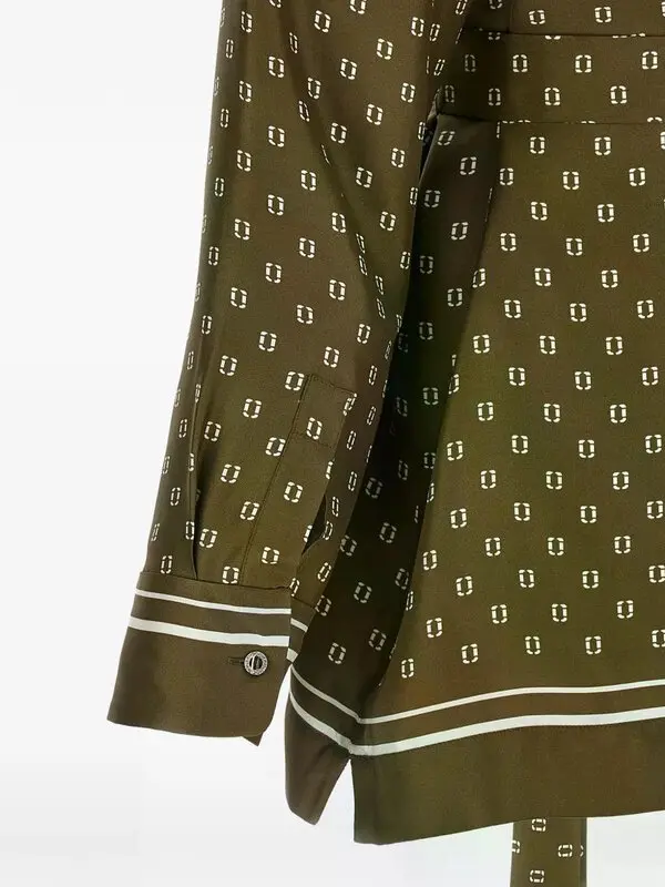 Max Mara Printed Belted Shirt