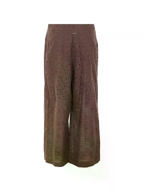 TWINSET Flared Trousers With Embroidery