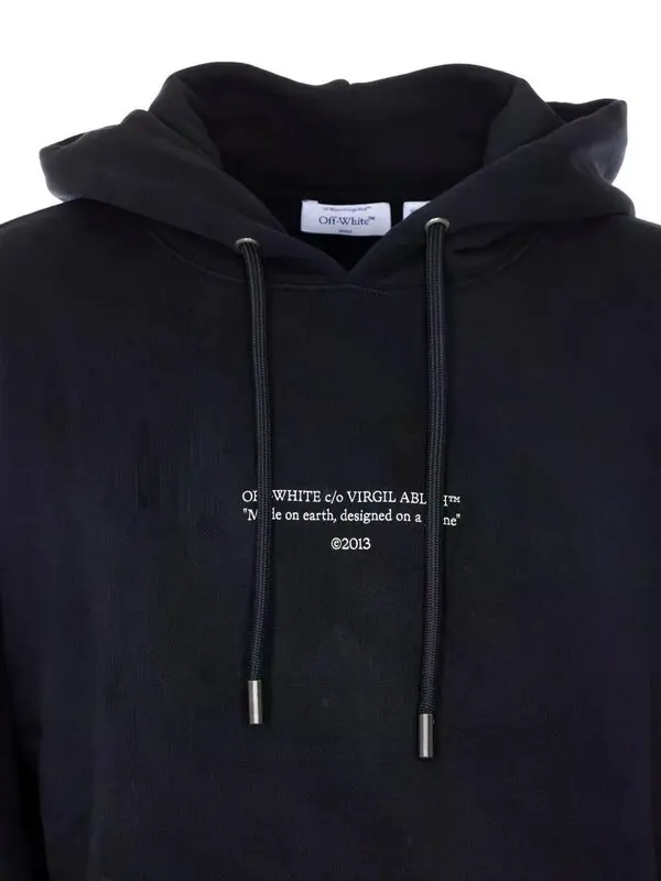 Off-White Printed Hoodie - Blue