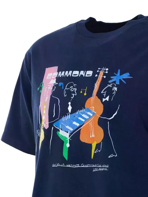 EDMMOND STUDIOS Cassete Printed Crew-neck T-shirt