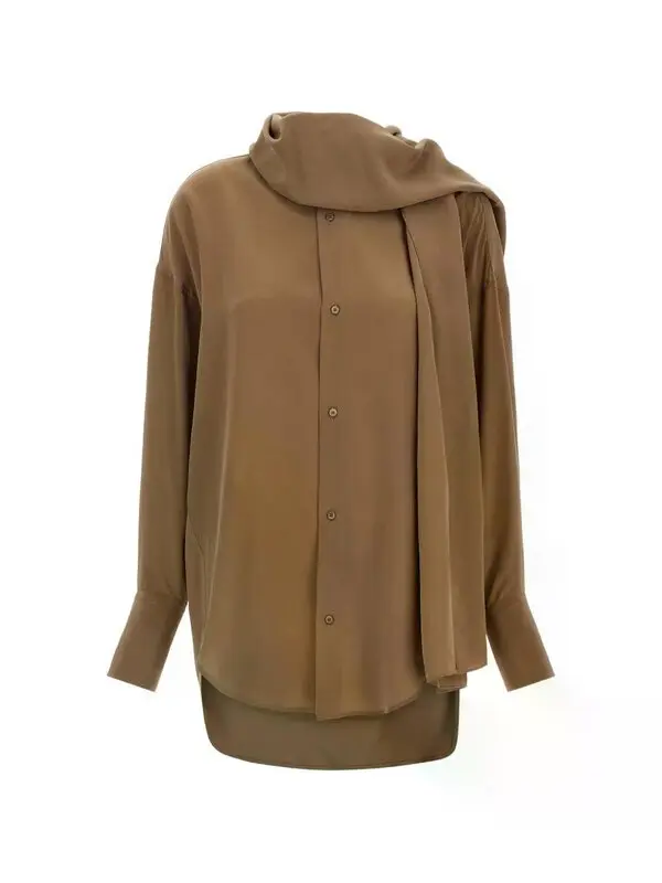 DARKPARK Georgia Detachable-scarf Shirt