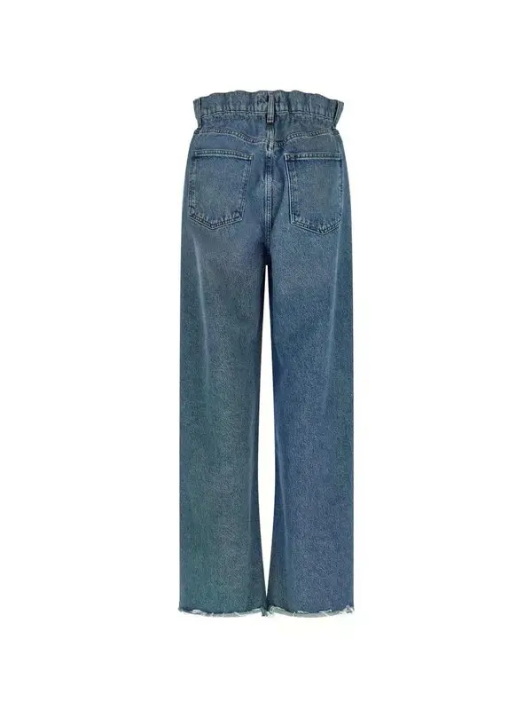 AGOLDE Lyonne Frayed-hem Jeans - Blue