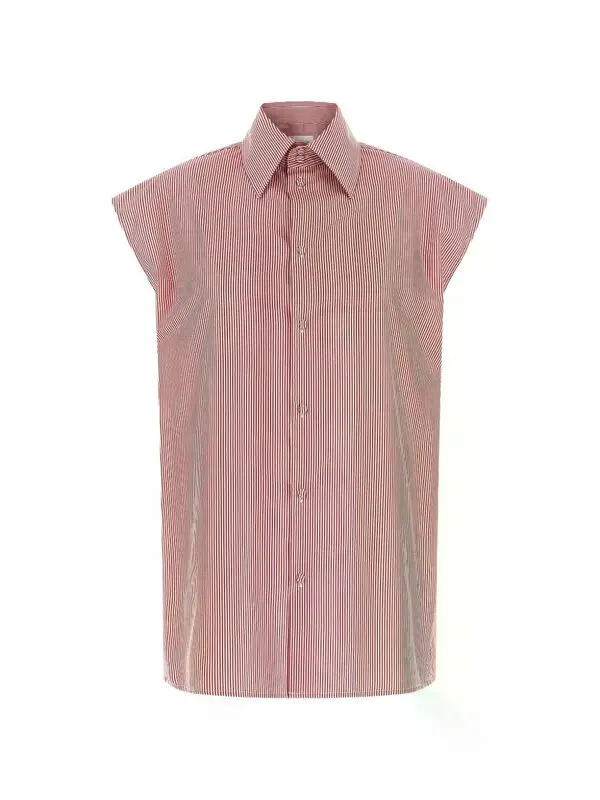 ARMARIUM Striped Pointed-collar Shirt - Red