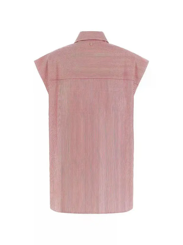 ARMARIUM Striped Pointed-collar Shirt - Red