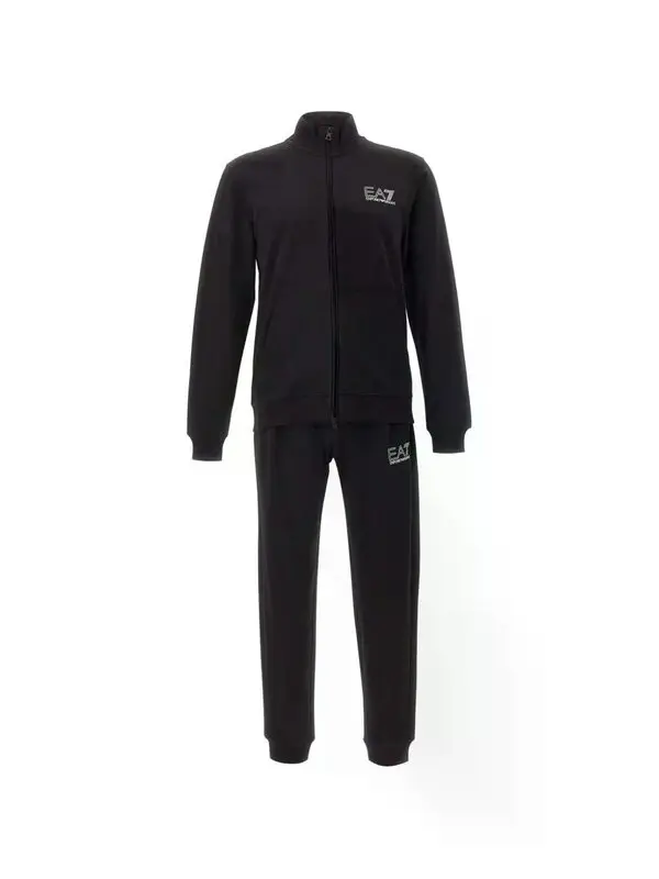 EA7 Zip Logo Tracksuit - Black