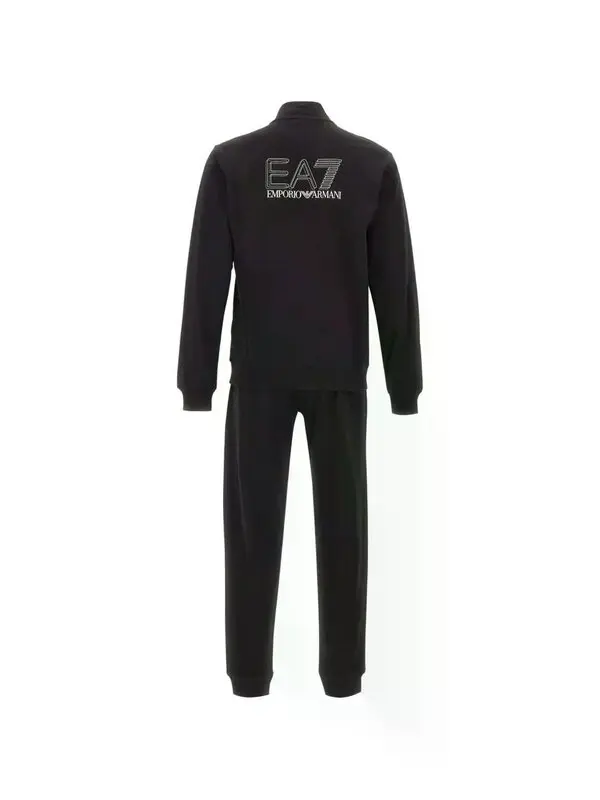 EA7 Zip Logo Tracksuit - Black