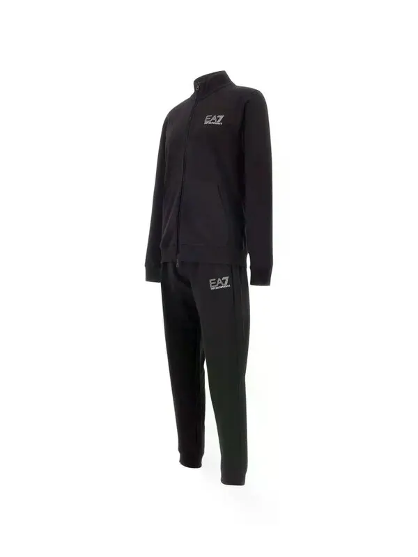 EA7 Zip Logo Tracksuit - Black