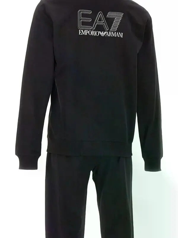 EA7 Zip Logo Tracksuit - Black