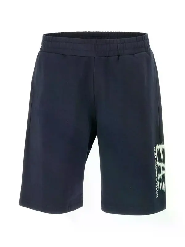 EA7 Logo-detail Shorts - Blue