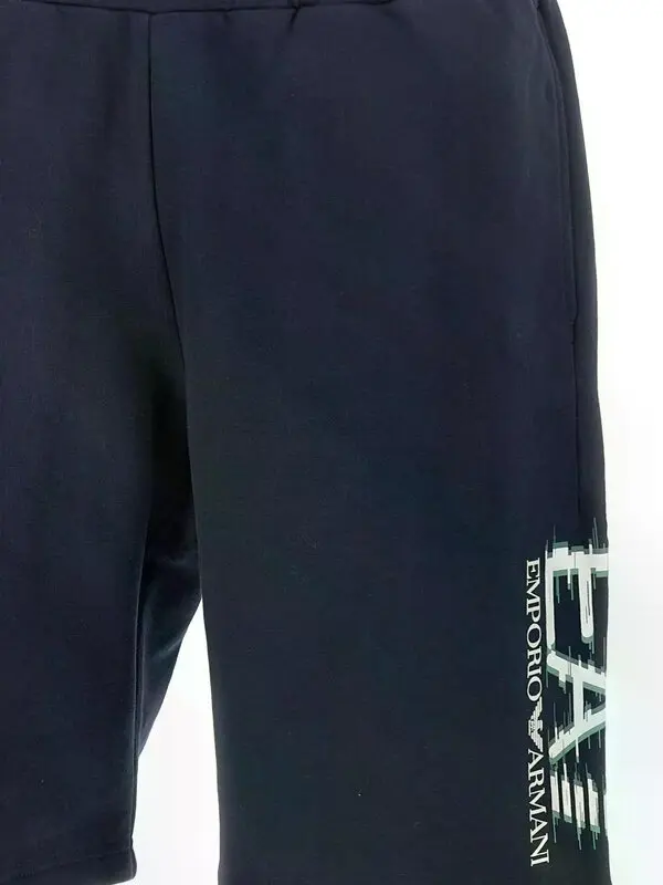 EA7 Logo-detail Shorts - Blue