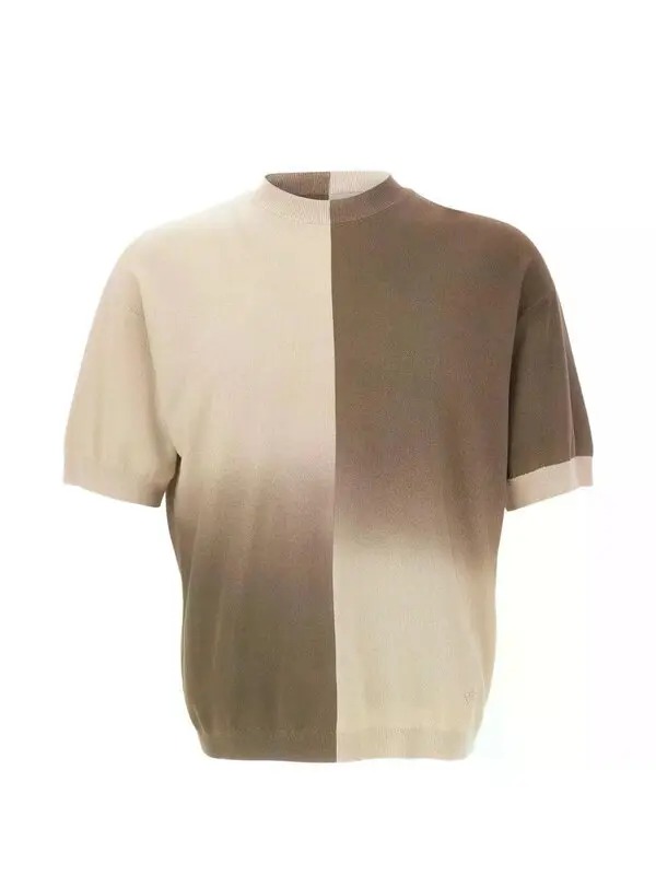 Emporio Armani Textured Knit Cotton Sweater