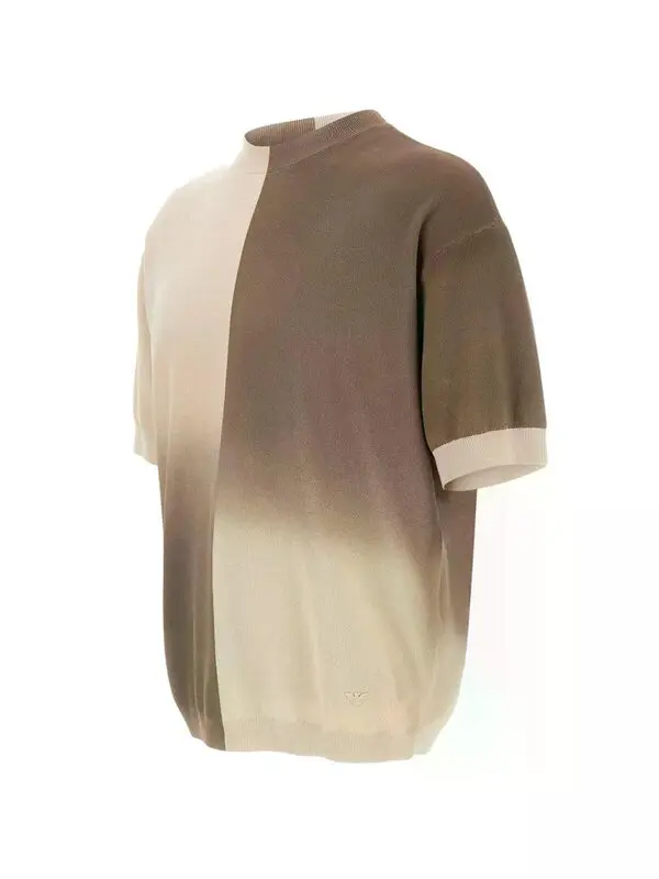 Emporio Armani Textured Knit Cotton Sweater