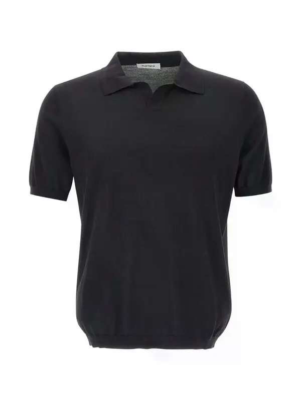 KANGRA Ribbed Short-sleeves Polo Shirt