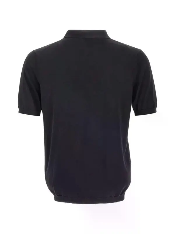 KANGRA Ribbed Short-sleeves Polo Shirt