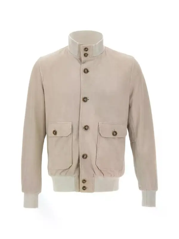 BARBA NAPOLI Vermont High-collar Jacket - Neutrals