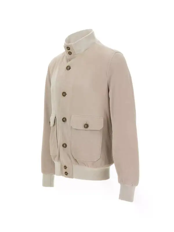 BARBA NAPOLI Vermont High-collar Jacket - Neutrals