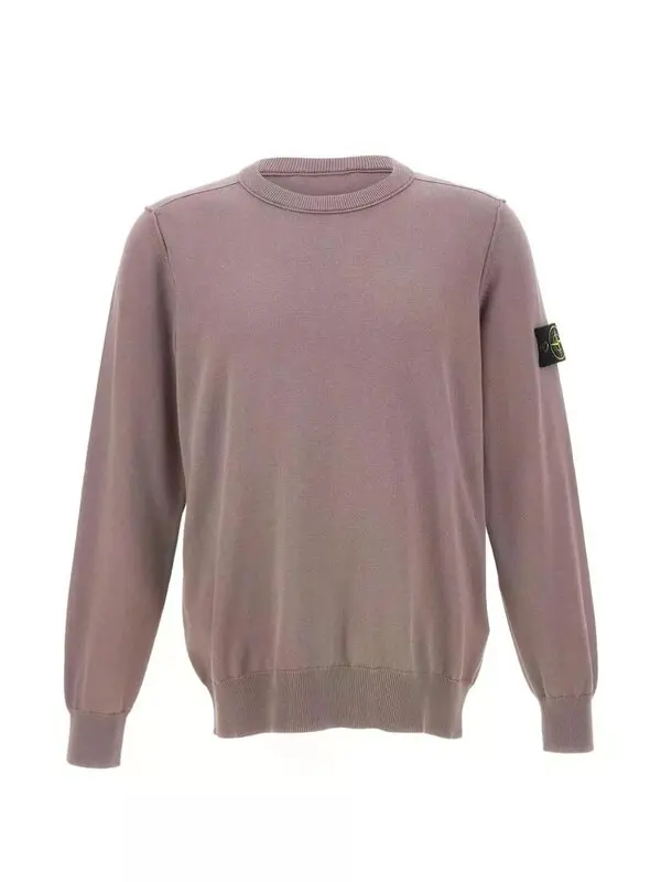 Stone Island Logo Crew-neck Sweatshirt - Pink