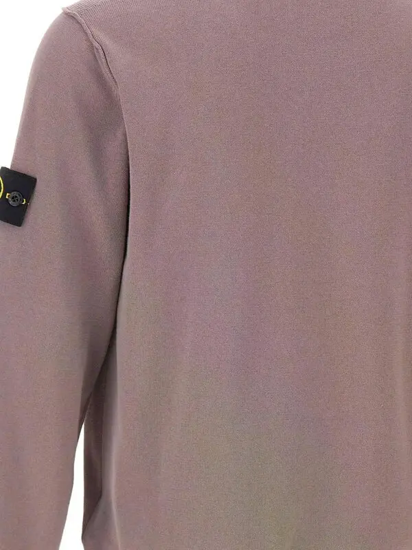 Stone Island Logo Crew-neck Sweatshirt - Pink
