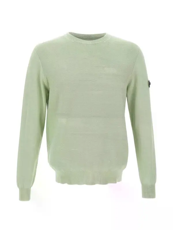 Peuterey Logo-patch Crew-neck Sweatshirt - Green