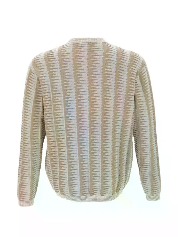 Emporio Armani Jacquard Two-tone Sweater
