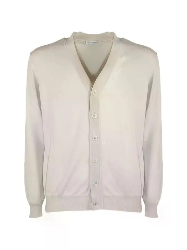 KANGRA V-neck Button Cardigan - Neutrals