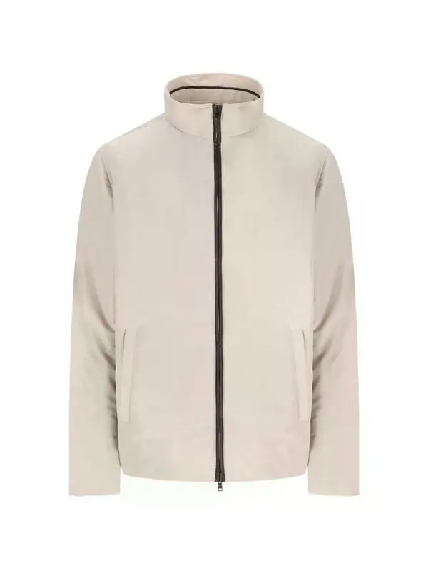 Herno Flap Pockets High-neck Jacket - Neutrals